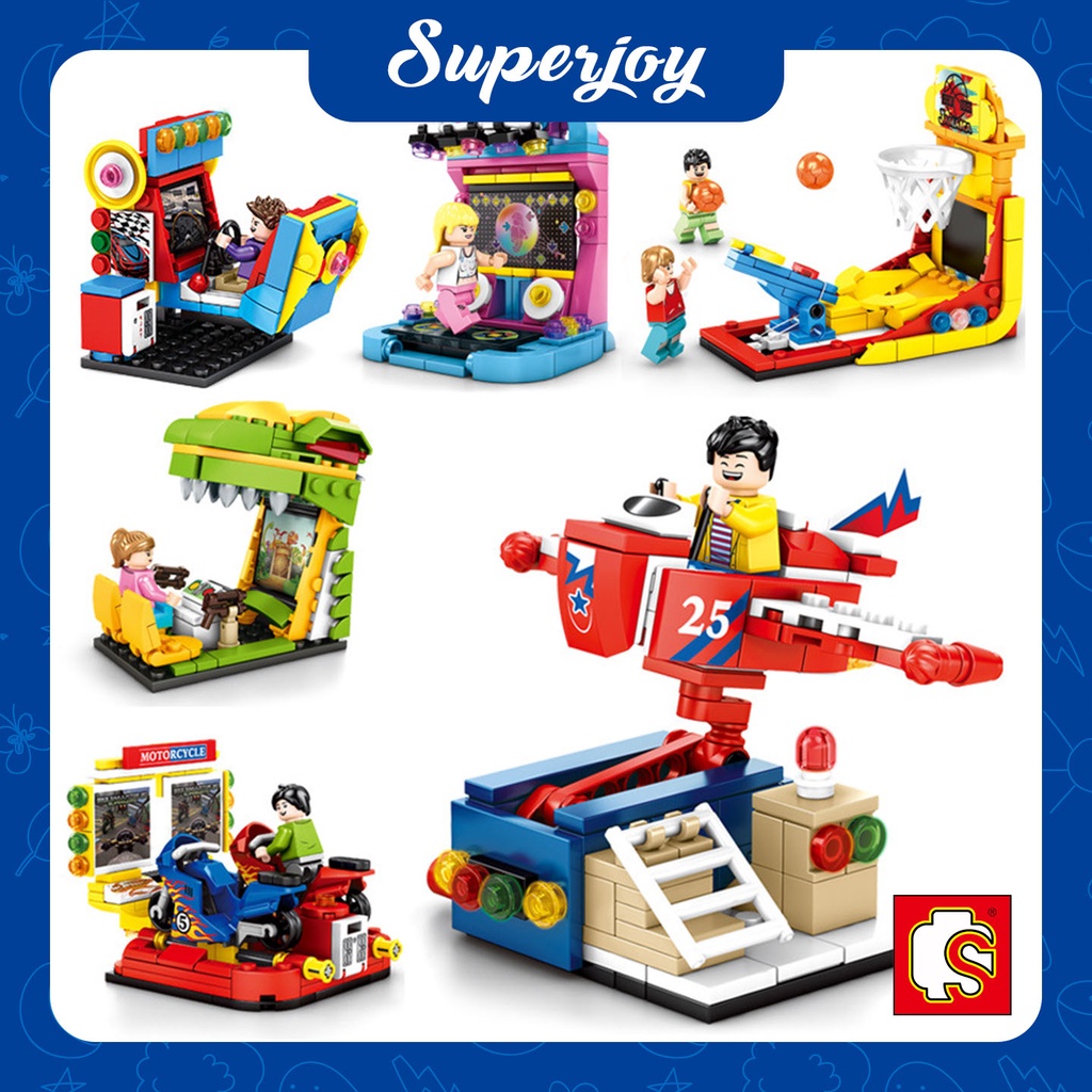 SY Blocks Arcade Game Centre Series I Car Plane Motorcycle Shooting ...
