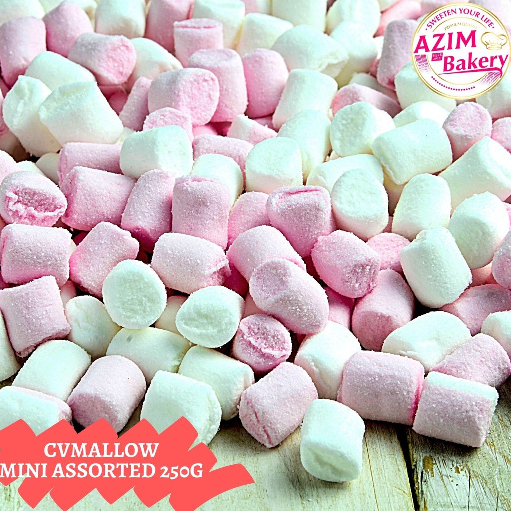 Marshmallow Cv Mallow 250G/1KG White Vanilla Marshmallow Twist ...
