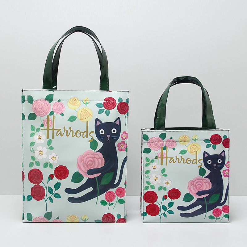 HARRODS - BUTTON WATERPROOF PVC TOTE/SHOULDER/SHOPPER /TUITION BAG ...