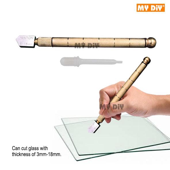 ANTON Diamond Glass Cutter Antislip Metal Handle Steel Blade Glass ...