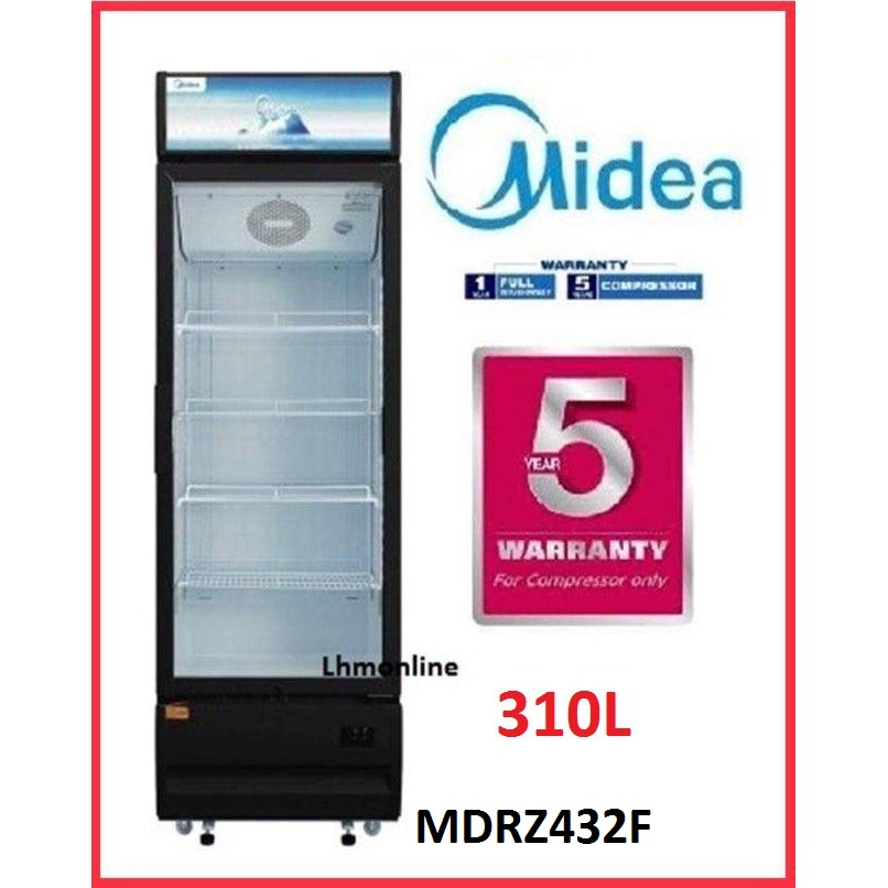 MIDEA / KHIND / ELBA / HITEC SHOWCASE PETI CHILLER DISPLAY FRIDGE 210L ...