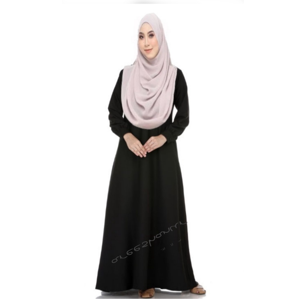 Jubah Muslimah Umrah Murah Hitam | Shopee Malaysia