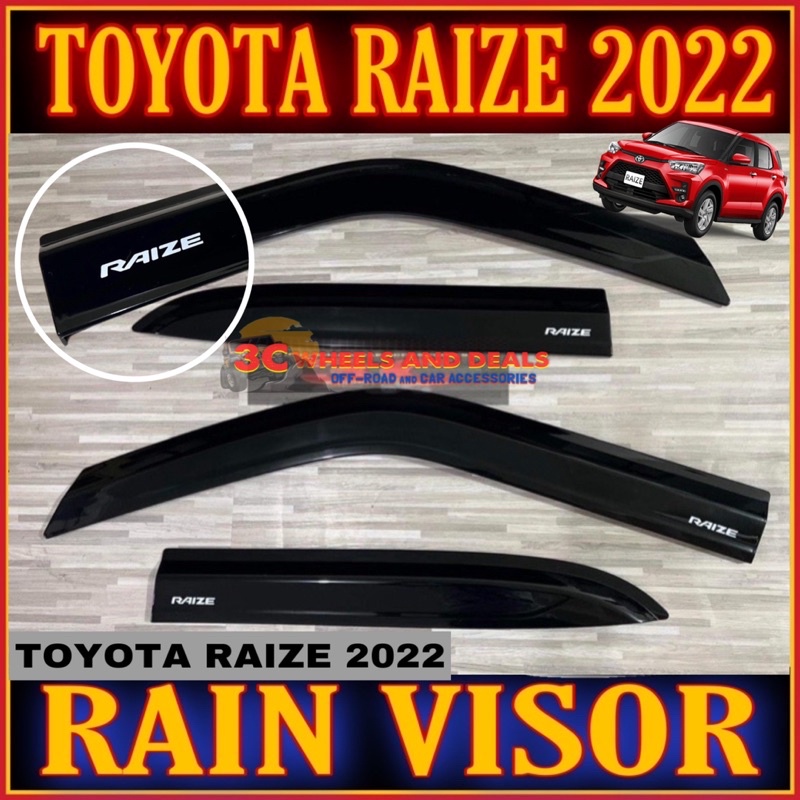 TOYOTA RAIZE 2022 RAIN VISOR (toyota raize accessories) raize visor ...