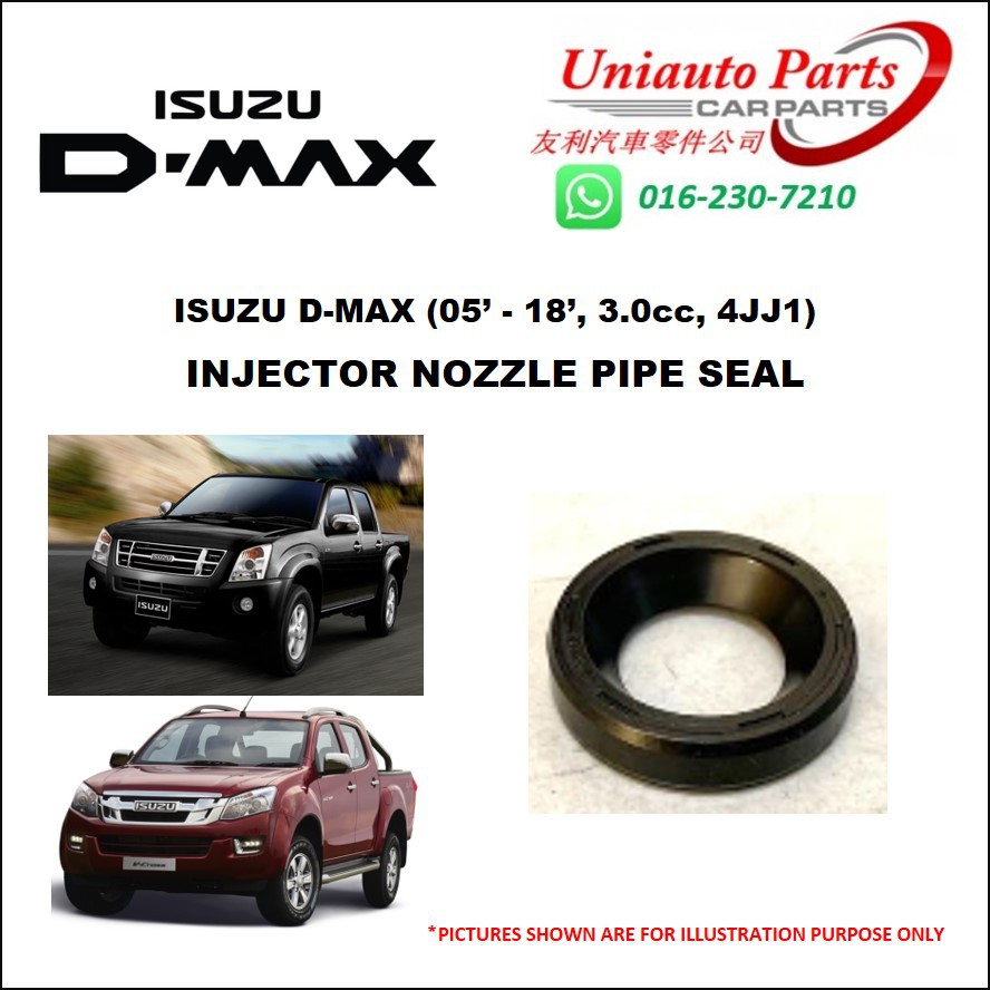 ISUZU DMAX (05' - 18', 3.0cc, 4JJ1) INJECTOR NOZZLE PIPE SEAL | Shopee ...