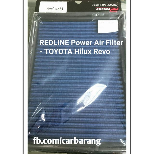 REDLINE Toyota Hilux Revo New Innova Performance Air Filter | Shopee ...