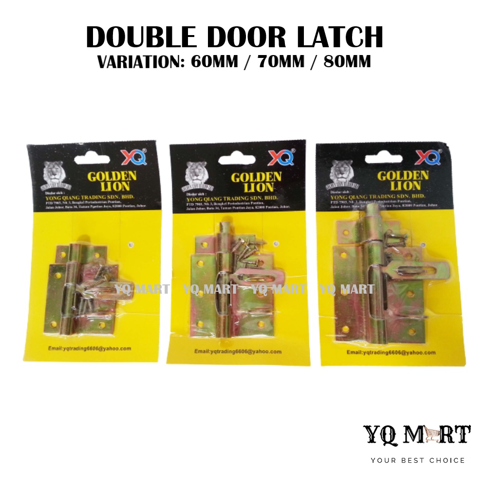 Double Door Latch With Screws/Tower Bolt Gate Fence Toilet/Selak Pintu ...