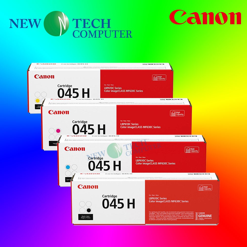 Canon 045H Toner Original BLACK / CYAN / MAGENTA / YELLOW - MF611cn/MF631cn/MF633cdw/MF635cx ...