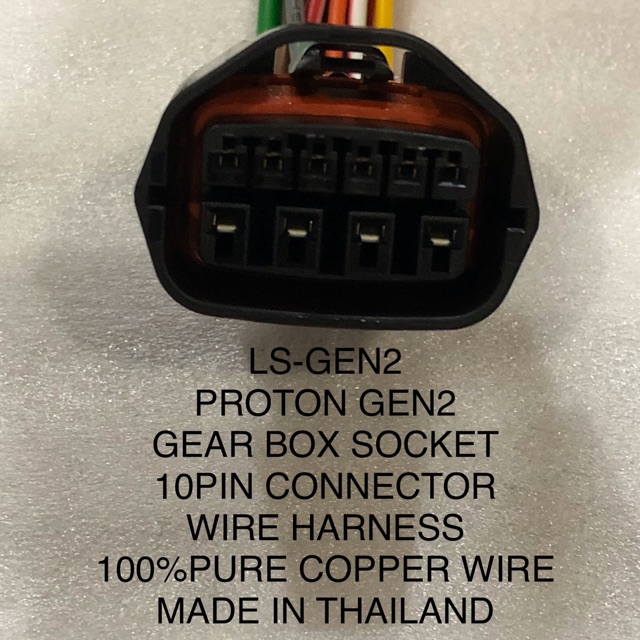 LS-GEN2 ORIGINAL J&J 10PIN AUTO GEAR BOX SOCKET FOR USE ON: PROTON GEN2 ...