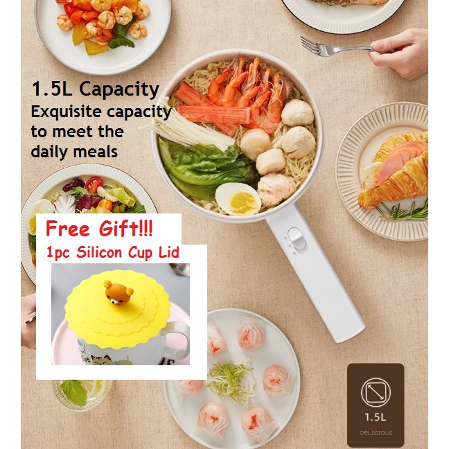 HYUNDAI KOREA Electric Cooker Multi-functional 1.5L Ceramic Non-stick ...