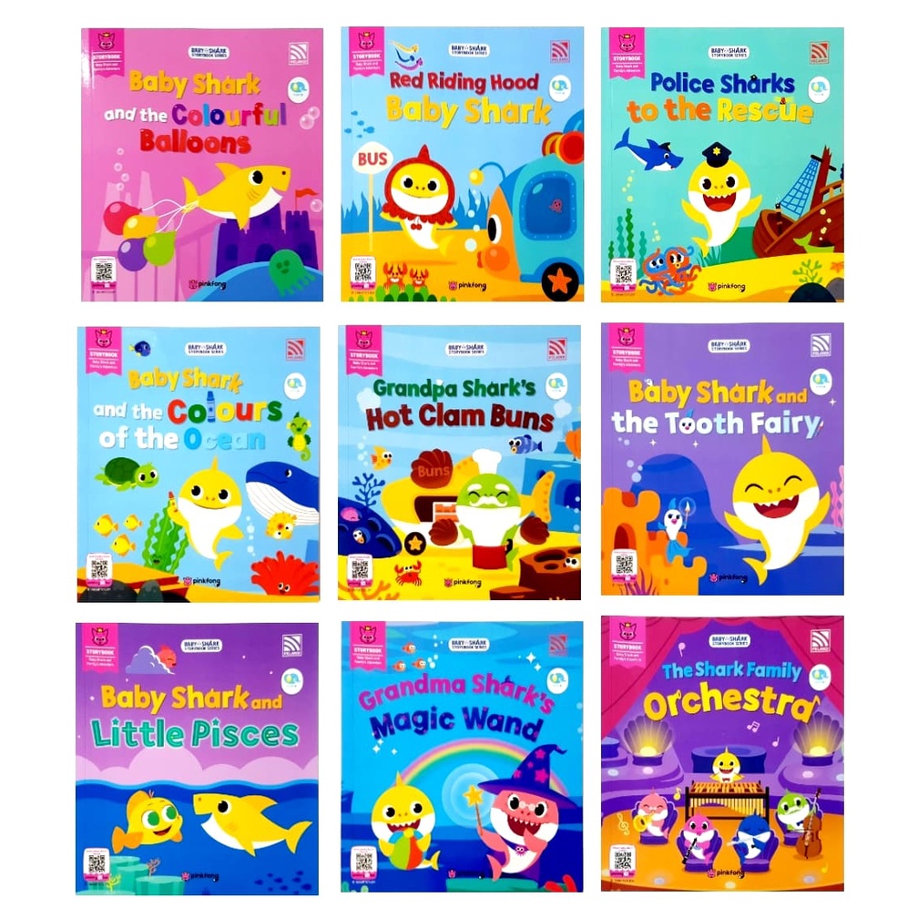 Baby Shark Storybook Series . Pinkfong . Pelangi . { READY STOCK } A 21 ...