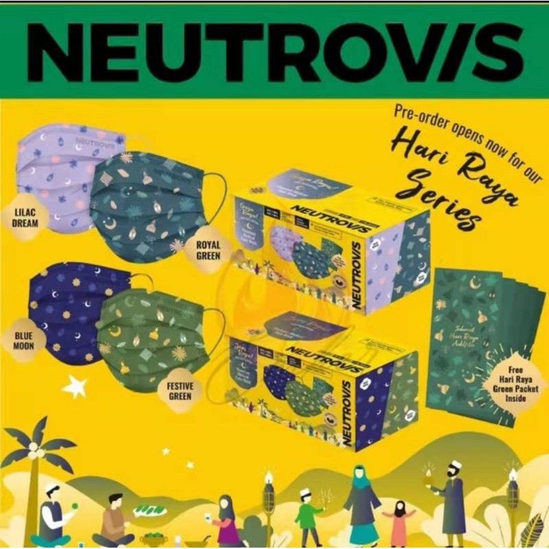 ️ Edisi Hari Raya ️ NEUTROVIS (Gaya Raya / Jom Raya) Premium Medical ...