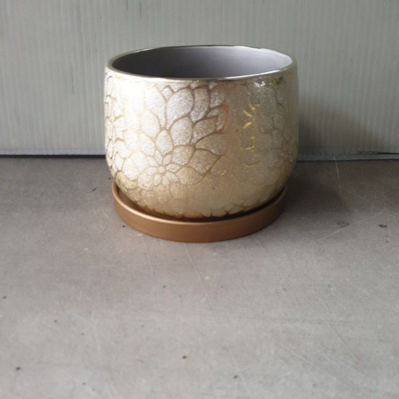 CERAMIC (SILVER)POT/PASU CERAMIC (SILVER) | Shopee Malaysia