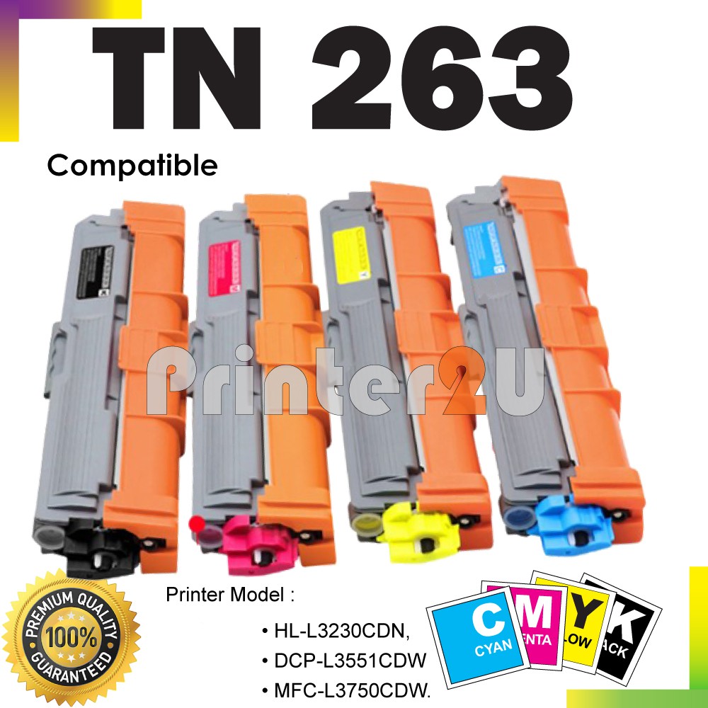 TN-263 TN-267 TN-263BK TN263C TN263M TN263Y Compatible to BROTHE* HL ...