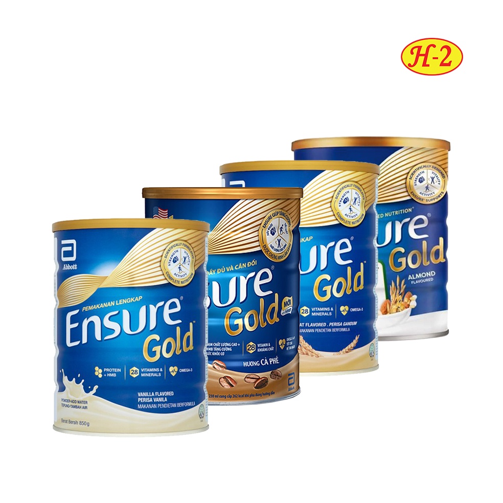 Ensure Gold Milk Formula Vanilla / Wheat / Coffee / Almond (850g) | Shopee Malaysia