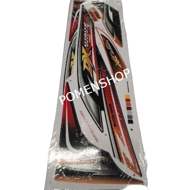 HONDA WAVE DX 110 (1) BODY STICKER BADAN STRIKE STRIPE STIKER | Shopee ...