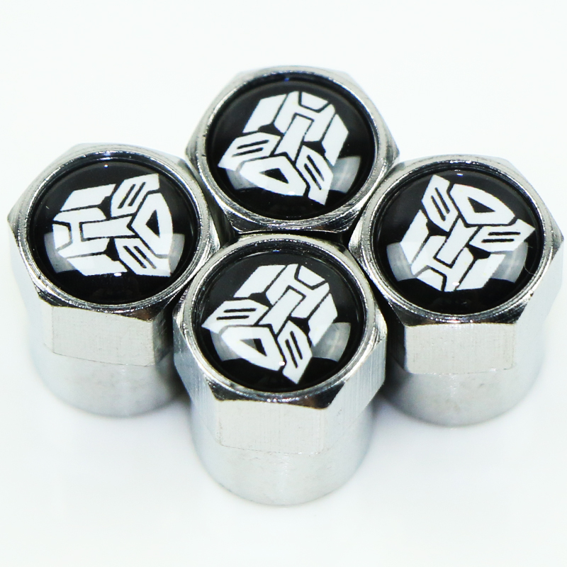 4Pcs Autobot Transformers Autobot Car Wheel Tire Valves Caps Decal ...