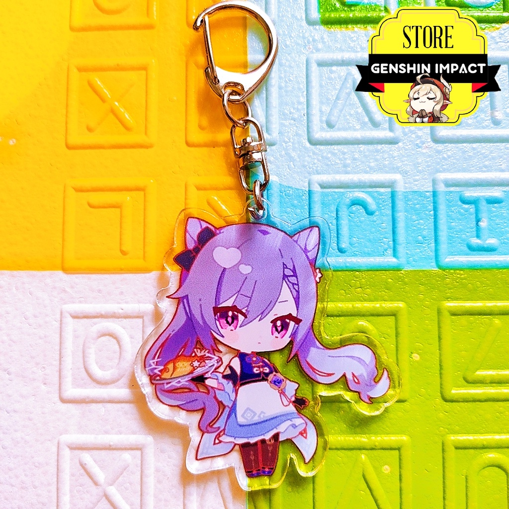 Genshin Impact Keychain (Liyue) Xiao Zhongli Childe Hutao Ganyu Yanfei ...