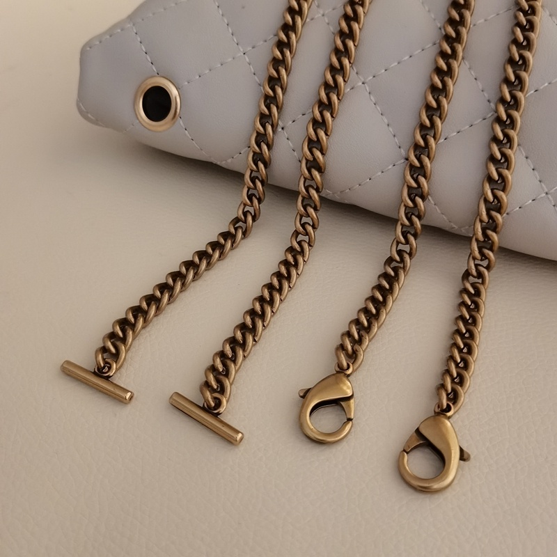 Bag Chain Strap Shoulder Diagonal Leather Accessories Ancient Gold T ...