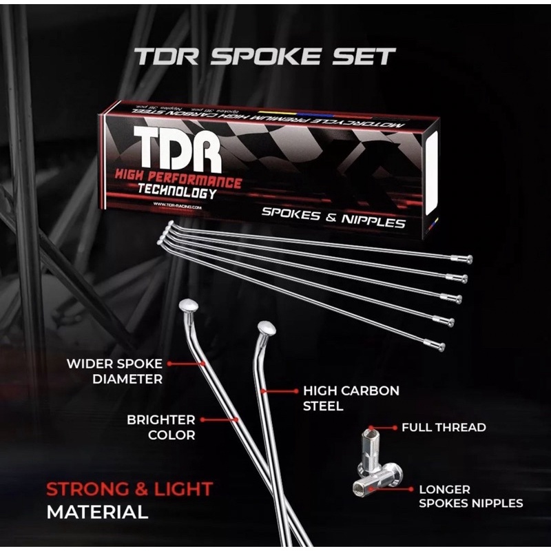 Tdr Spokes/TDR Bars/TDR RACING Fingers | Shopee Malaysia