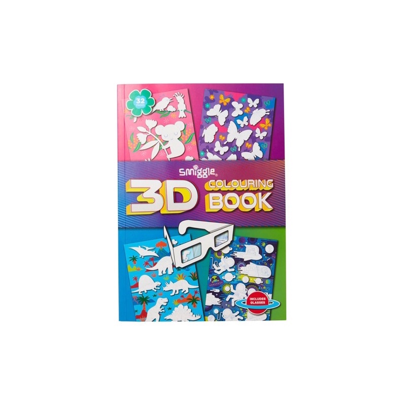 smiggle 3D colouring book | Shopee Malaysia