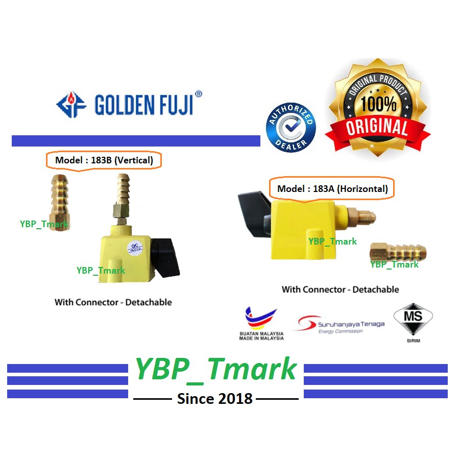 Golden Fuji 183A 183B Gas Regulator Unreduced Pressure Coupling @YBP ...