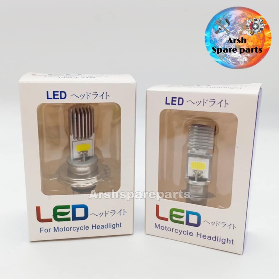 LAMPU DEPAN LED PUTIH SOCKET MENTOL T19 (MOTOR 135CC DAN KEBAWAH SEMUA BOLEH PAKAI) / H4 ...