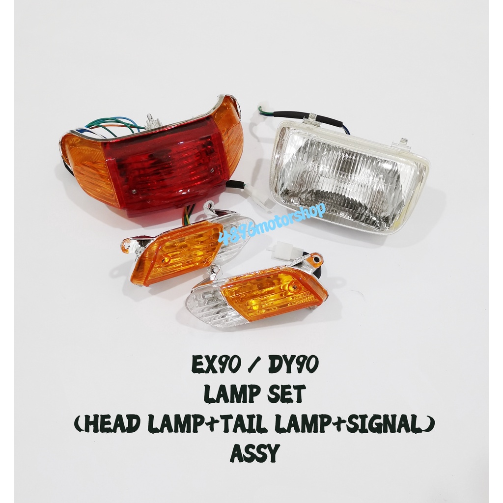 DEMAK EX90 AVETA DY90 HEAD LAMP TAIL LAMP FRONT SIGNAL ASSY SET LAMPU ...