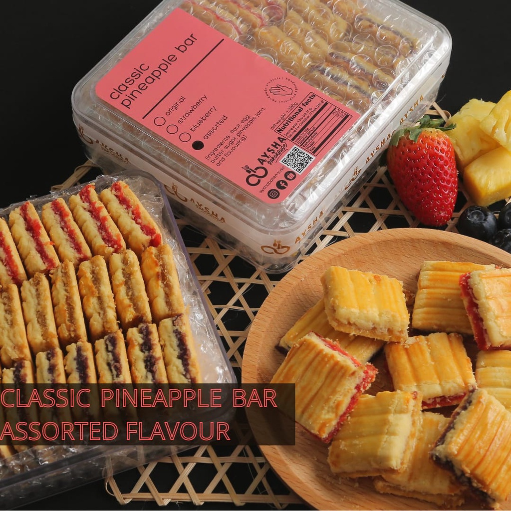 PINEAPPLE BAR CLASSIC TART NENAS SANDWICH VIRAL | KUIH RAYA | MURAH ...