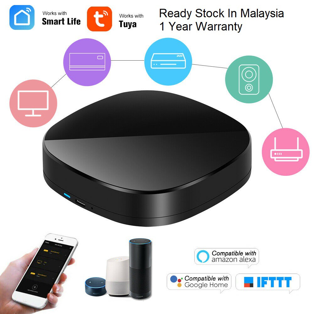 WiFi-IR Remote IR Control Hub Wi-Fi(2.4Ghz) Enabled Infrared Universal ...