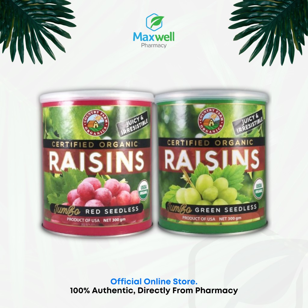 CFO Organic Raisin Green & Red Twinpack 2x300g | Shopee Malaysia