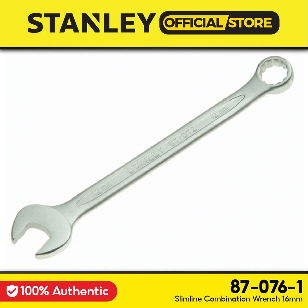 Stanley 87076 Slimline Combination Wrench (16mm) 87-076-1 | Shopee Malaysia
