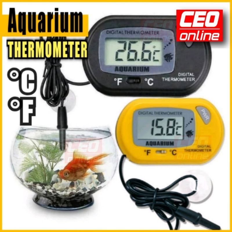 CEO 🇲🇾 ST-3 Fish Tank Thermometer Reptile Turtle Sucker Diving Pet Box ...