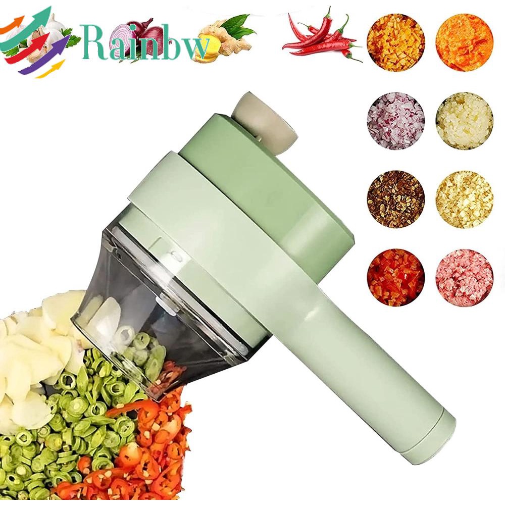 RAINBBWW~4 in 1 Handheld Electric Vegetable Cutter Set,Gatling ...