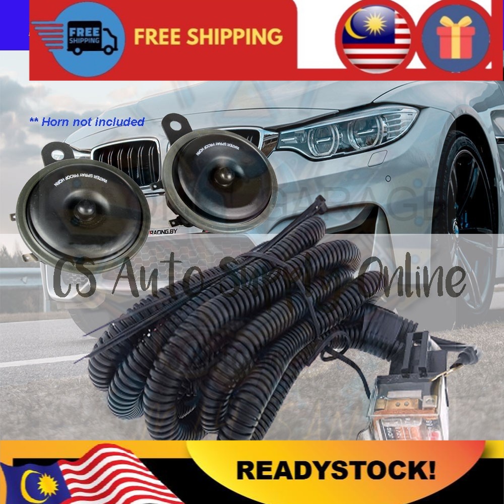 RELAY 12V Horn Wiring Harness Relay Kit Wire Hon Relay Wayar aksesori ...