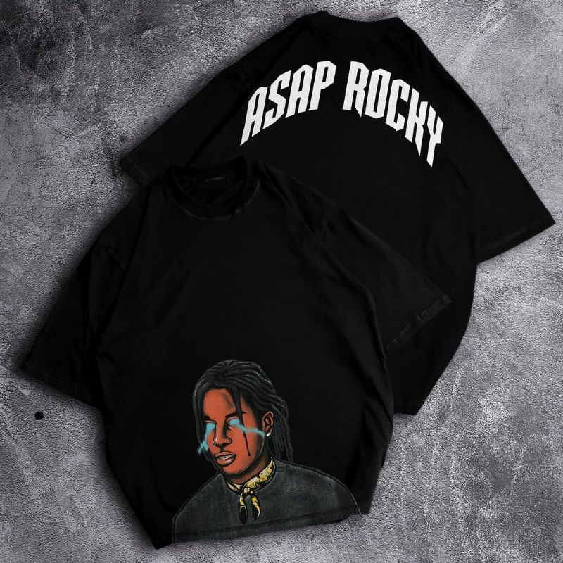 Baju KAOS OVERSIZE/OVERSIZE T-SHIRT "Smoke Rocky" | Shopee Malaysia