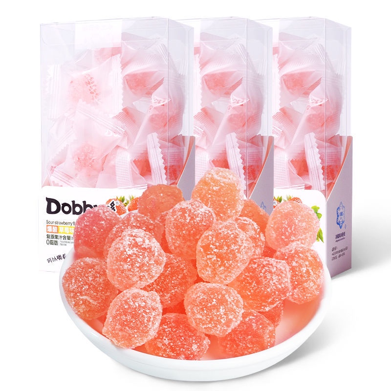 Dobby水果软糖批发椰子陈皮喜糖果高颜值随身携带儿童零食送礼物Dobby Fruit Jelly Wholesale Coconut ...