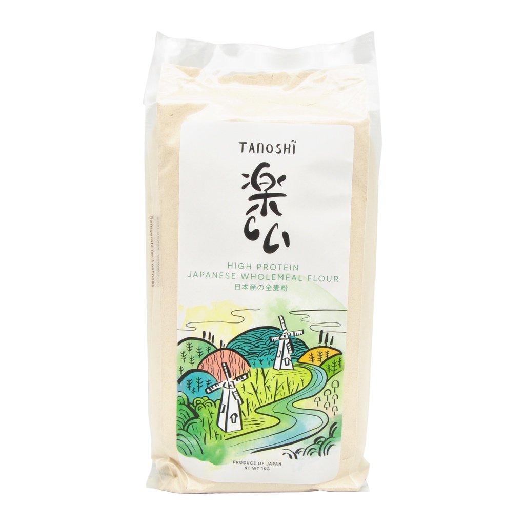 Tanoshi Premium Japanese Wholemeal Flour 1kg | Shopee Malaysia