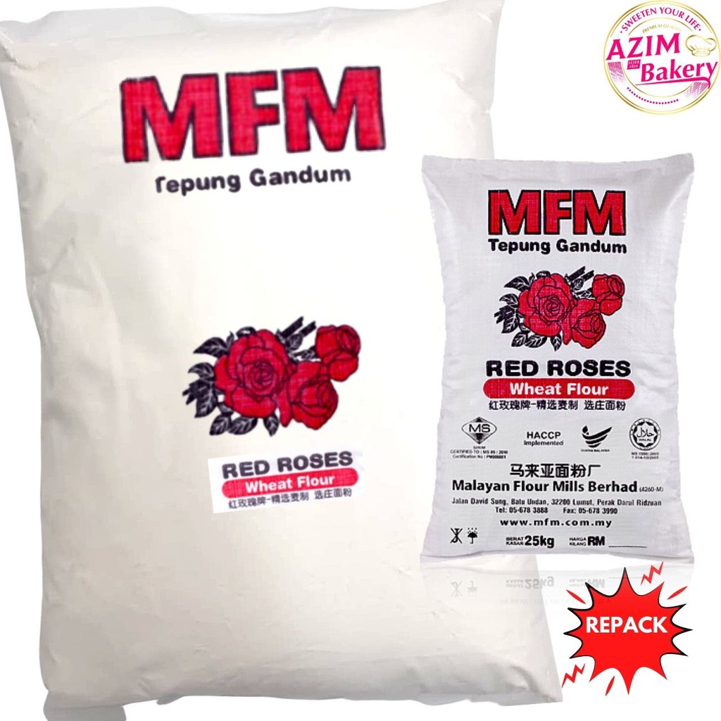 Tepung Red Rose 1kg (Repack) | Tepung Biskut | Cookies | Biscuits Flour ...