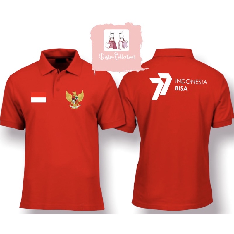 Polo HUT RI 77 INDONESIA Can // POLO DISTRO | Shopee Malaysia