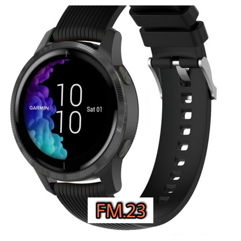 Straight VERTICAL WATCH STRAP SILICONE RUBBER WATCH BAND GARMIN VENU ...