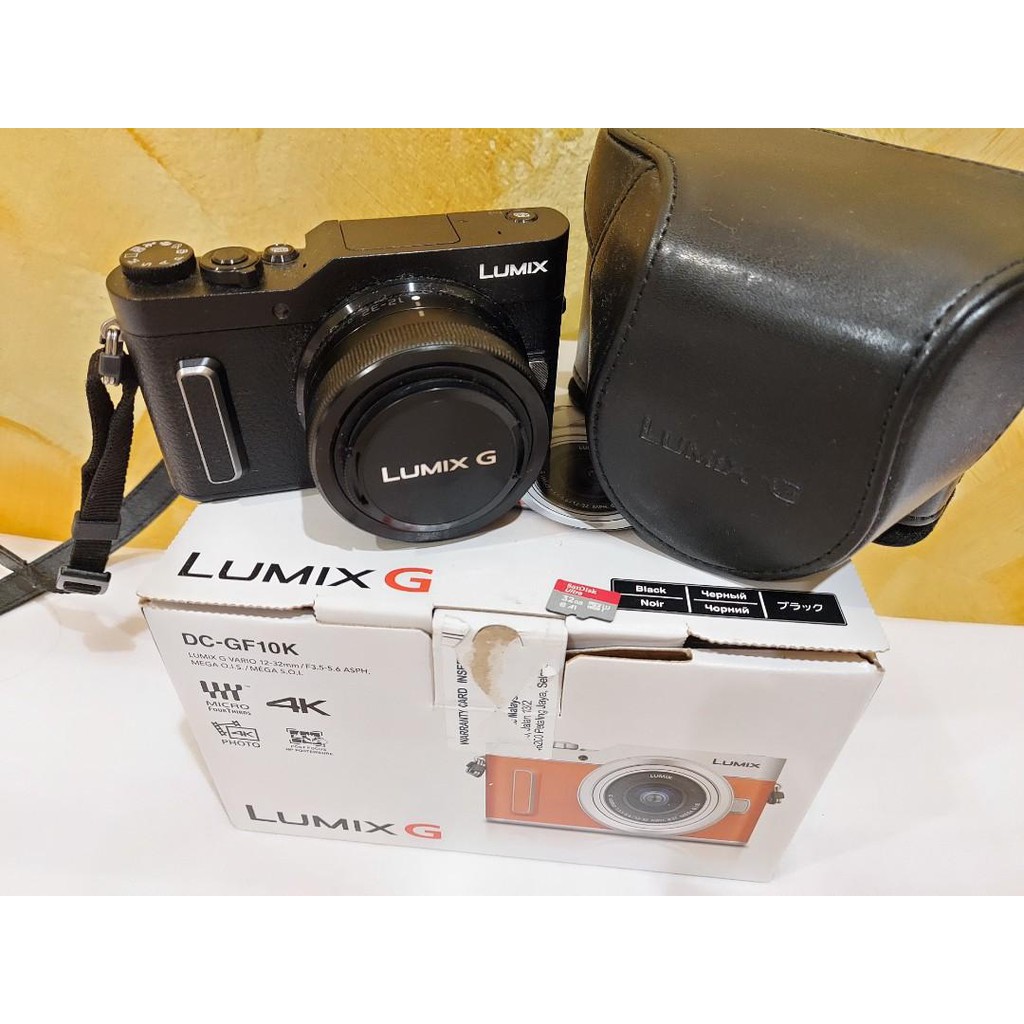 Panasonic Lumix GF10 DC-GF10K (Black) with Sandisk 32GB memory card ...