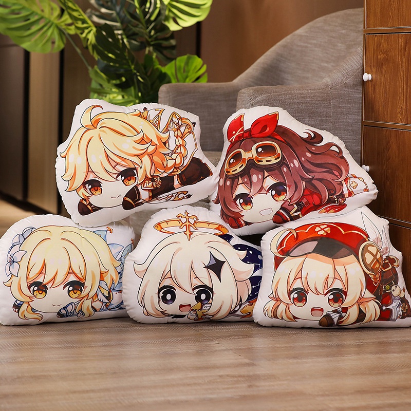 Genshin impact Double Sided Pillow Soft and comfortable Ganyu Zhongli ...