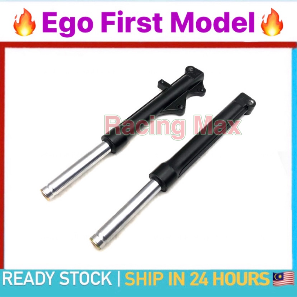 A-CLASS YAMAHA EGO FRONT FORK SET FRONT FORK COMPLETE ASSY EGO V1 FIRST MODEL LAMA OLD BATANG ...