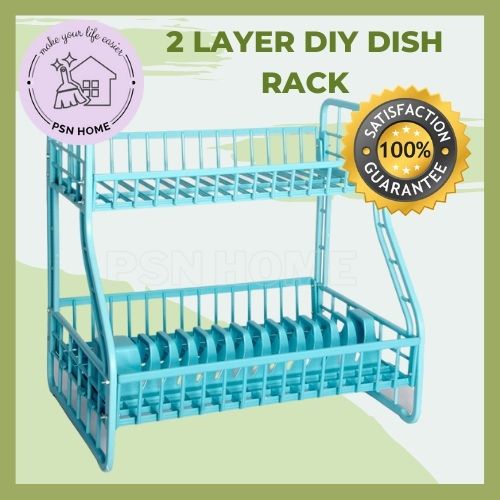 2 Layer Dish Rack Drainer Rak Pinggan | Shopee Malaysia