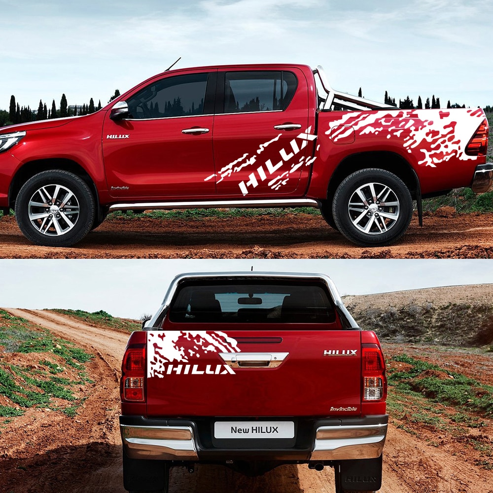Car Stickers Rear Trunk Automobile Sport DIY Styling for TOYOTA HILUX ...