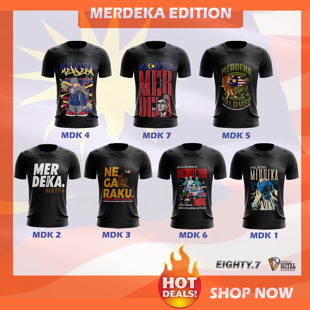 CLEAR STOCK TSHIRT MERDEKA 2021 Special Edition | TSHIRT MALAYSIA ...