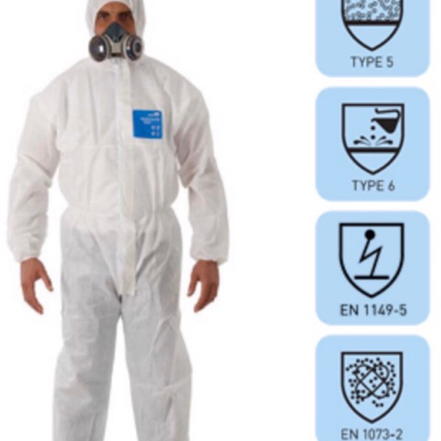 Ansell Microgard 1500 plus, Coverall Suit Medical @ Industry, covid19 ...