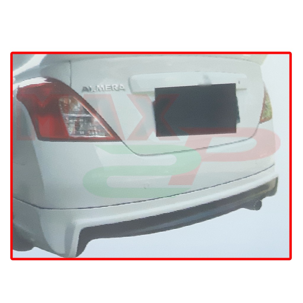Nissan Almera (2013) IP Style Rear Back Skirt Skirting Bumper Lower Lip ...