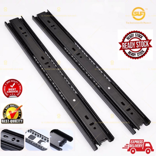 SLF High Quality Ball Bearing Full Extension cabinet drawer slide rail ...