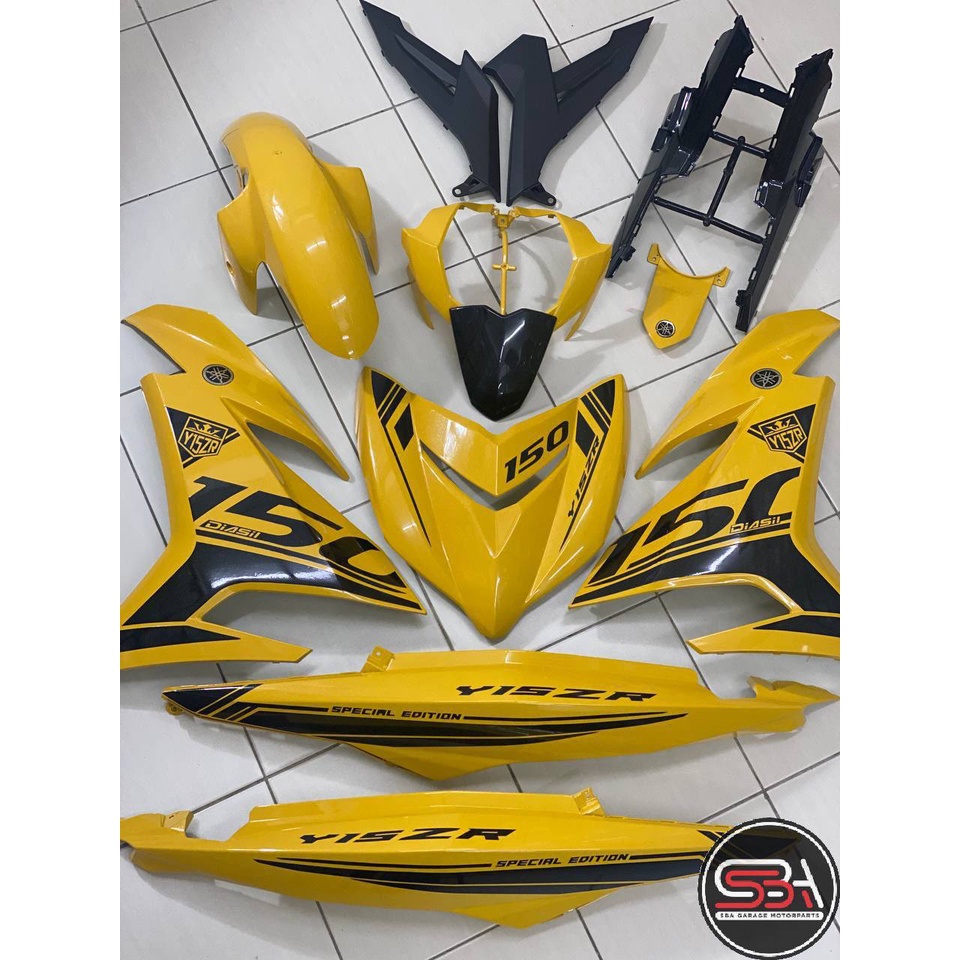 YAMAHA BODYSET Y15 YSUKU Y15ZR V1 V2 YELLOW KUNING 2022 TANAM CLEAR - ORIGINAL EQUIPMENT ...